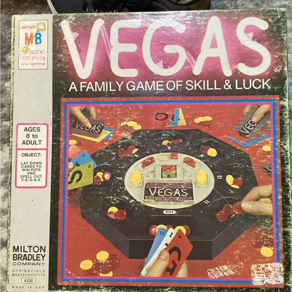 Milton Bradley | Games | Vintage Vegas Board Game By Milton Bradley ...